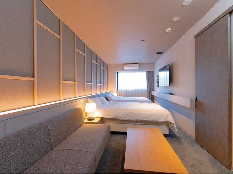 OND HOTELの「【2023年OPEN記念】素泊まりシンプルステイ【食事なし】」30,000円～！ ＜【デラックス】サウナ付洋室ツイン_44㎡＞ 【ゆこゆこ】